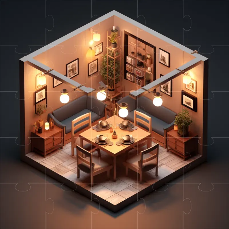 3D Isometric Room Designs Midjourney Prompt | PromptBase