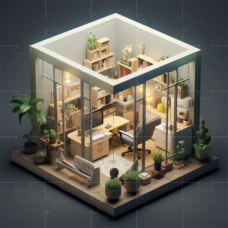 3D Isometric Room Designs Midjourney Prompt | PromptBase