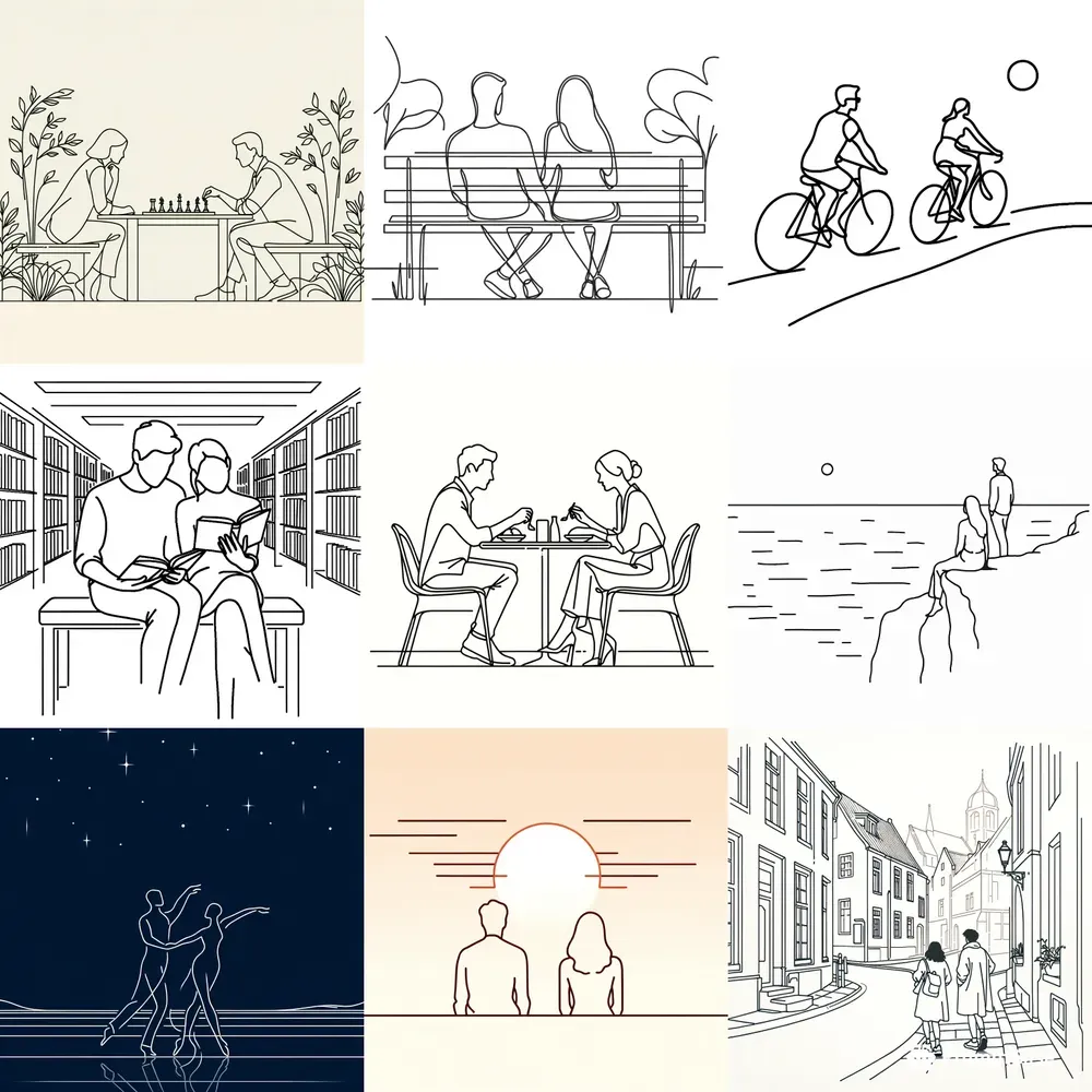 Synchronized Serenities DALL·E Prompt | PromptBase