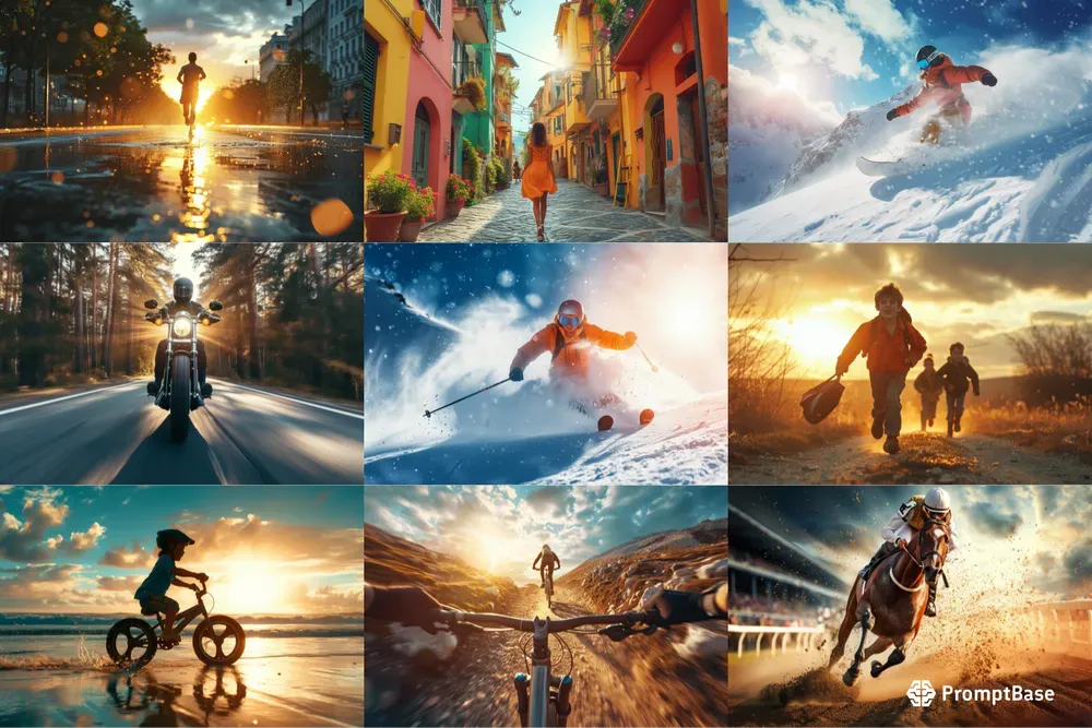 Awe Inspiring Dynamic Motion Photographs Midjourney Prompt | PromptBase