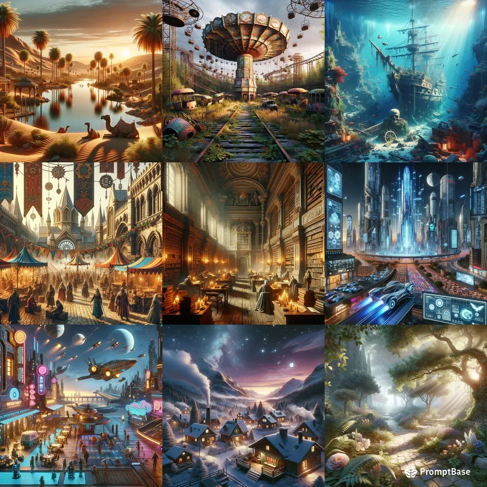 3D Realism Scene Art DALL·E Prompt | PromptBase