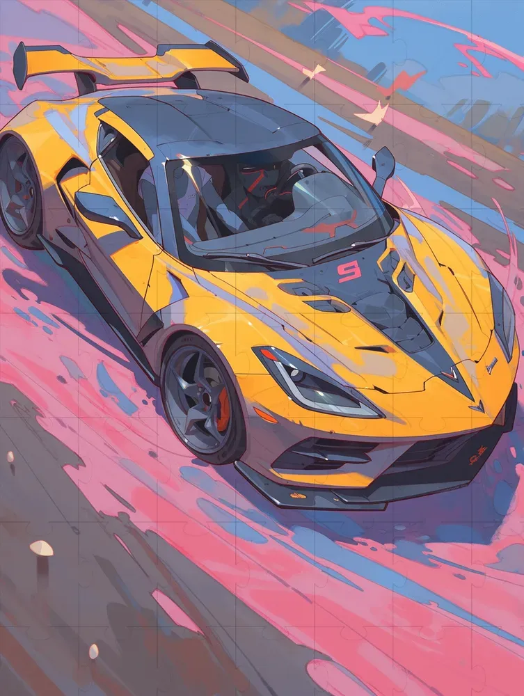 Graphic Vectoriel Stylized Cars Dynamics Midjourney Prompt | PromptBase