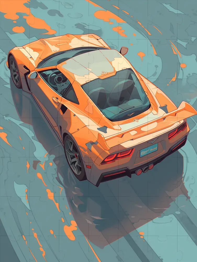 Graphic Vectoriel Stylized Cars Dynamics Midjourney Prompt | PromptBase