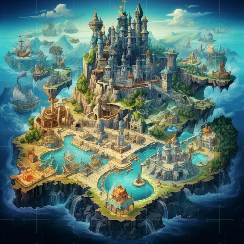 Fantastic Map Dreamworld Maps Midjourney Prompt | PromptBase