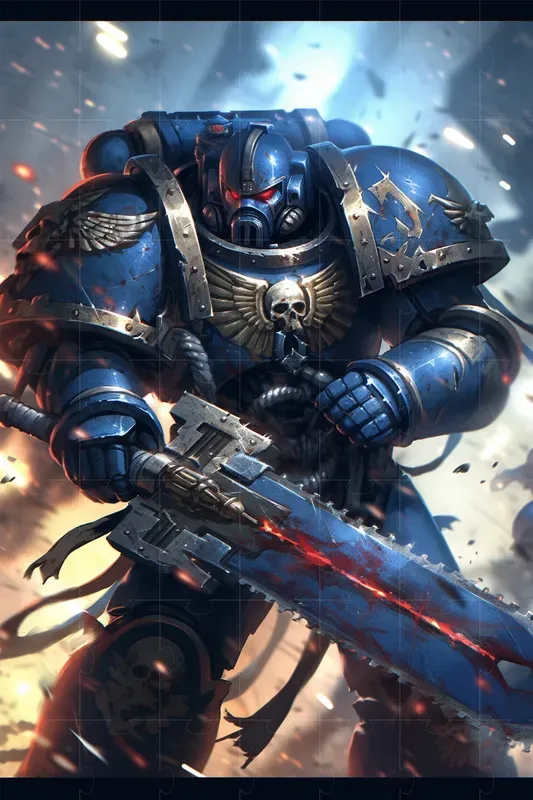 Warhammer 40k Illustration Characters Midjourney Prompt | PromptBase