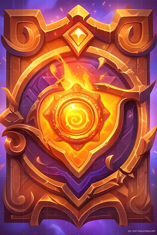 Hearthstone Treasure Card Back Designs Midjourney Prompt | PromptBase