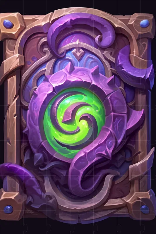 Hearthstone Treasure Card Back Designs Midjourney Prompt | PromptBase