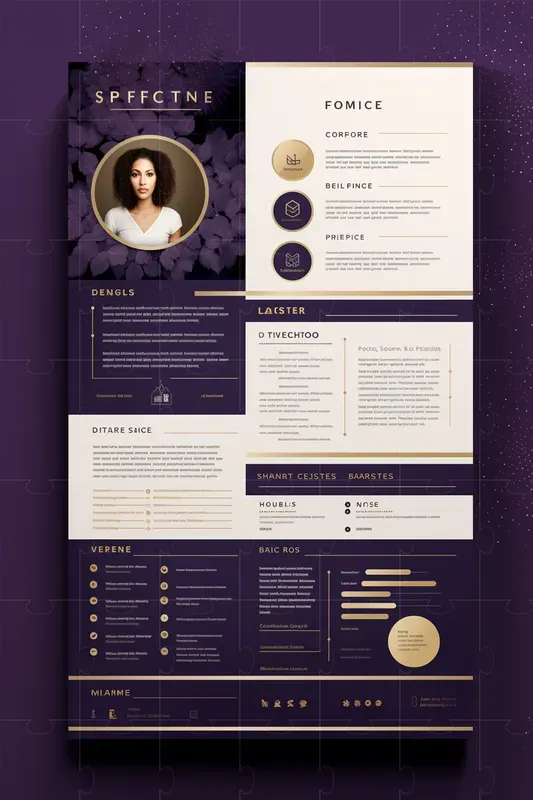 CV Professional Resume Style Templates Midjourney Prompt | PromptBase