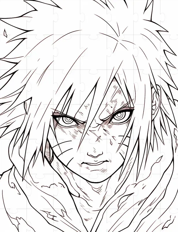 Portrait Manga Coloring Books Midjourney Prompt | PromptBase