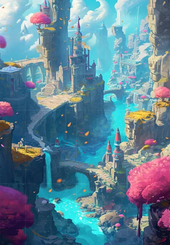 Clash Royale Map Landscapes Midjourney Prompt | PromptBase