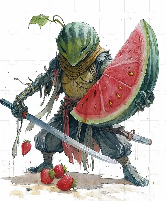 Fruit Ninja Shape Chara Designs Midjourney Prompt | PromptBase