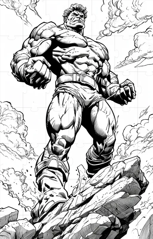 Marvel Comics Coloring Pages For Adults Midjourney Prompt | PromptBase