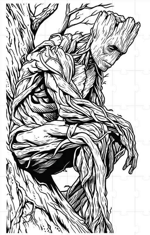 Marvel Comics Coloring Pages For Adults Midjourney Prompt | PromptBase