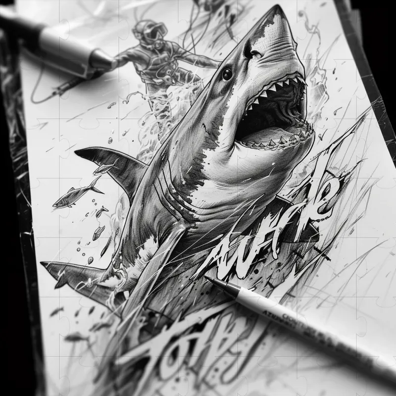 Pen Drawings By Joe Madureira Midjourney Prompt | PromptBase