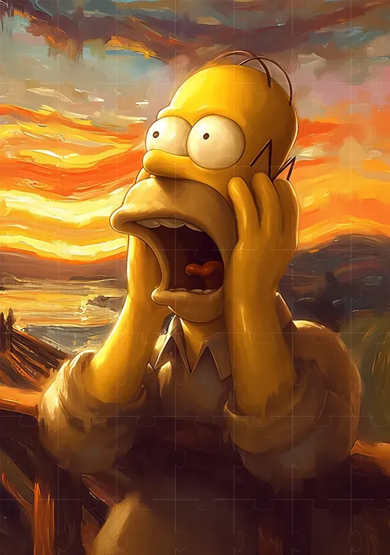 The Simpsons As Famous Artist Works Midjourney Prompt | PromptBase