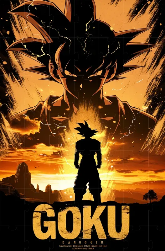 Dbz Double Exposures And Kanji Midjourney Prompt | PromptBase