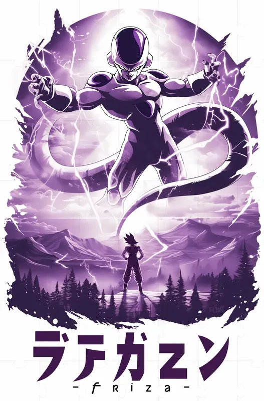 Dbz Double Exposures And Kanji Midjourney Prompt | PromptBase