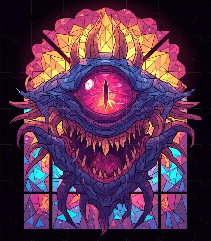 Stained Glass Window Dungeons And Dragons Midjourney Prompt | PromptBase