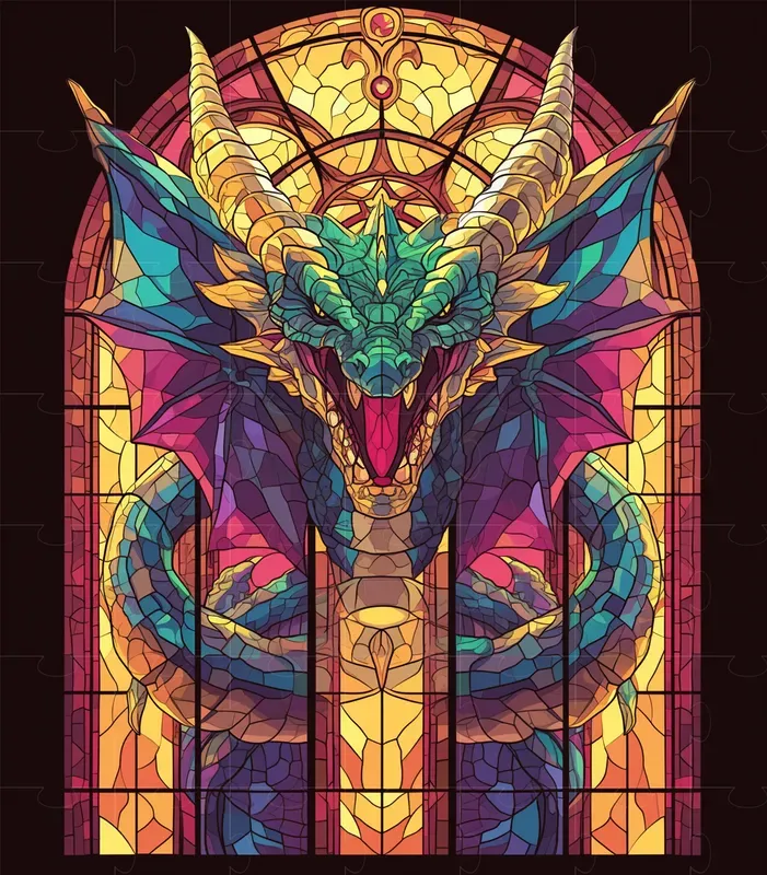 Stained Glass Window Dungeons And Dragons Midjourney Prompt | PromptBase