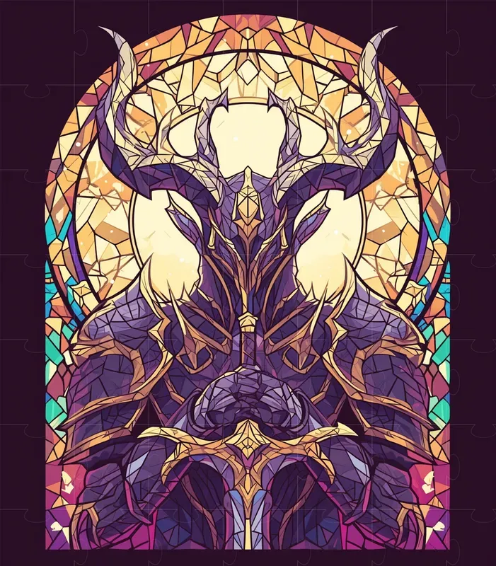 Stained Glass Window Dungeons And Dragons Midjourney Prompt | PromptBase