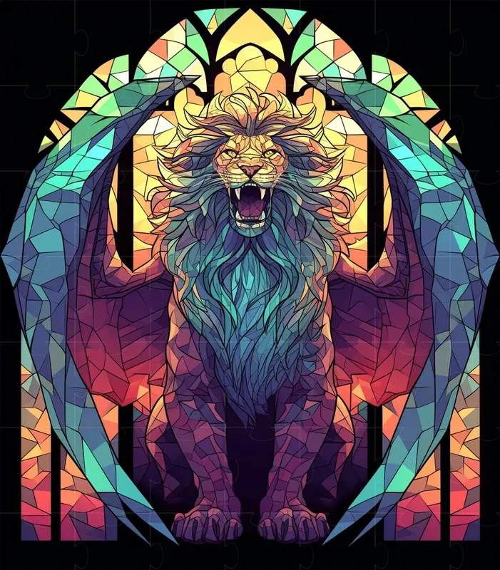 Stained Glass Window Dungeons And Dragons Midjourney Prompt | PromptBase