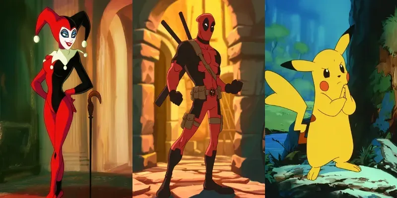 Disney Retro Ancient Animated Movies Midjourney Prompt | PromptBase