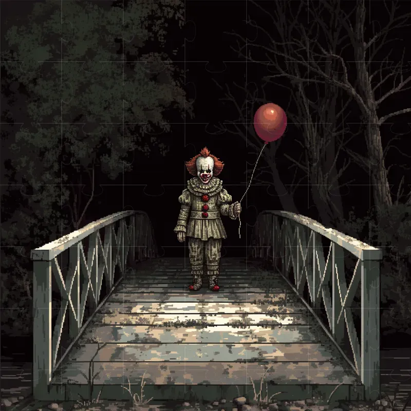 Creepy Horror Pixel Characters Midjourney Prompt | PromptBase