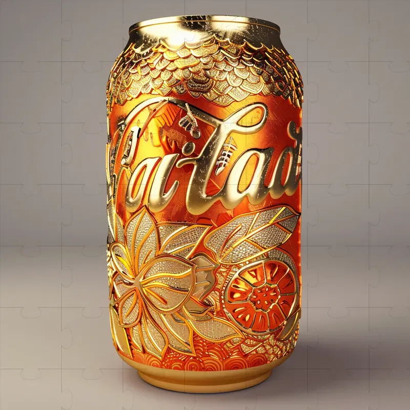 Embossed Pattern Design Cans Midjourney Prompt | PromptBase