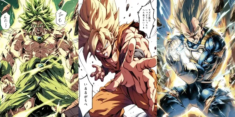 Dbz Colored Panel Pages Midjourney Prompt | PromptBase