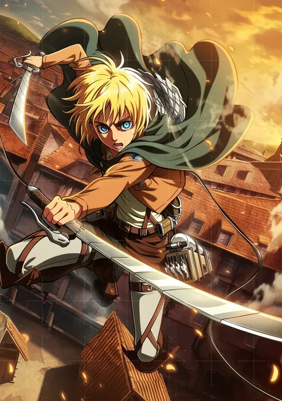 Screengrabs From Attacks On Titans Midjourney Prompt | PromptBase