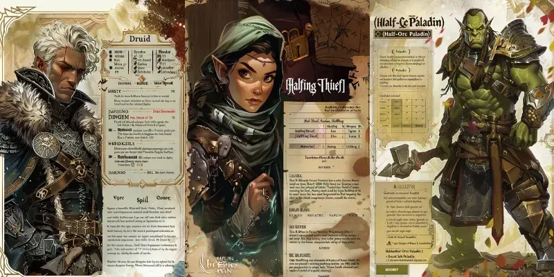 Dd Perfect Character Sheet Generator App | PromptBase