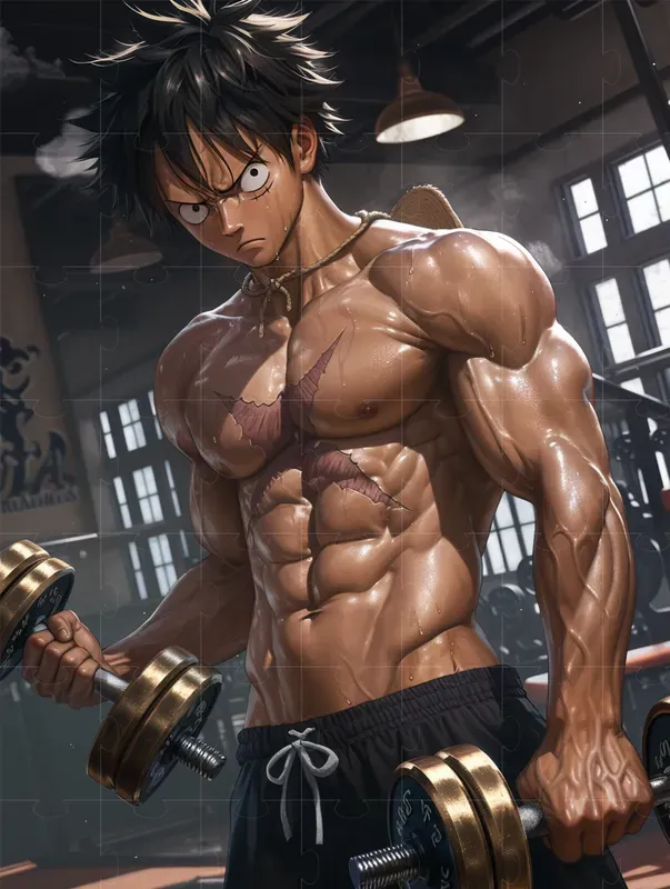 Manga Character Training Gym Workouts Midjourney Prompt | PromptBase