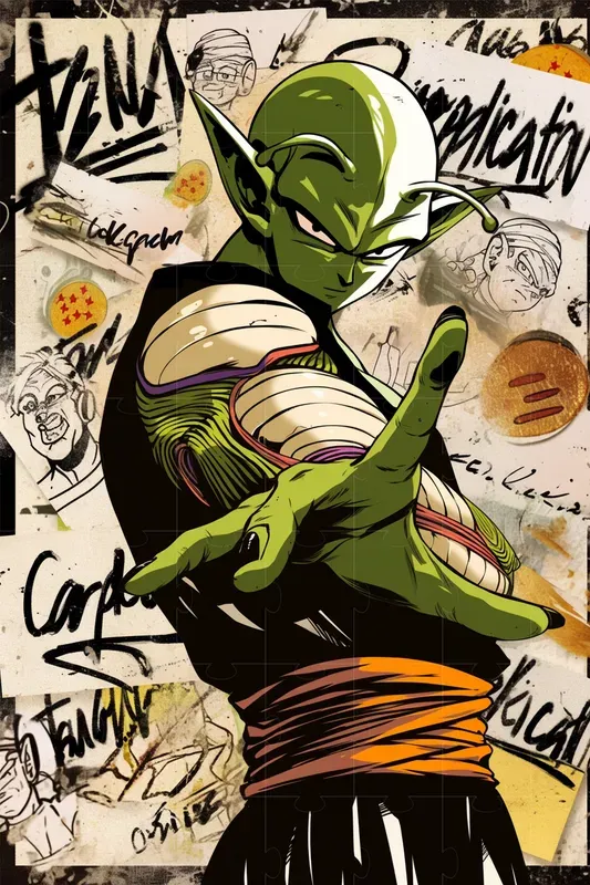 Dbz Sticker Graffiti Covers Midjourney Prompt | PromptBase