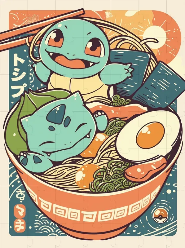Ramen Bowl Pokemon Tshirt Designs Midjourney Prompt | PromptBase