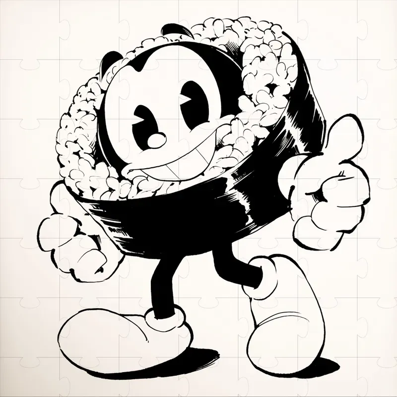 Black And White Rubber Hose Characters Midjourney Prompt | PromptBase