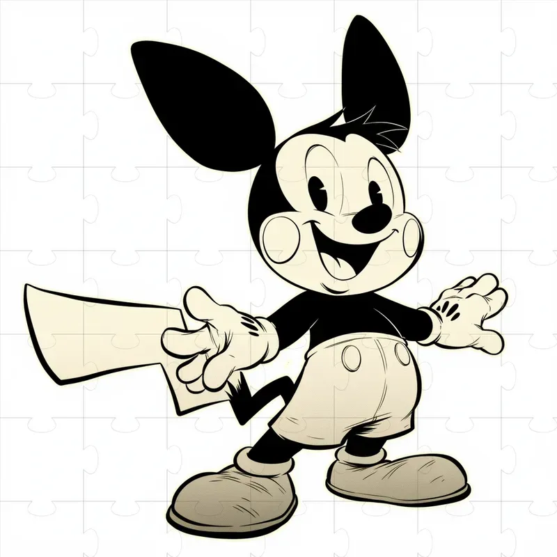 Black And White Rubber Hose Characters Midjourney Prompt | PromptBase