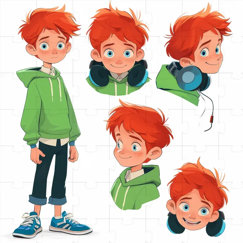 Pixar Style Character Sheets Midjourney Prompt | PromptBase