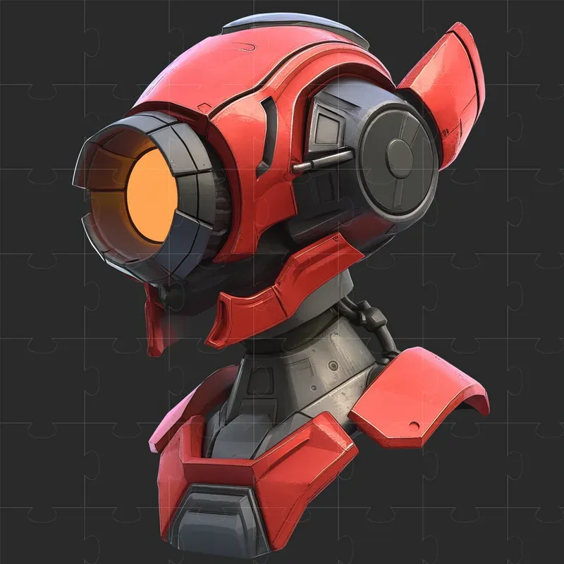 Low Res 3D Head Characters Midjourney Prompt | PromptBase