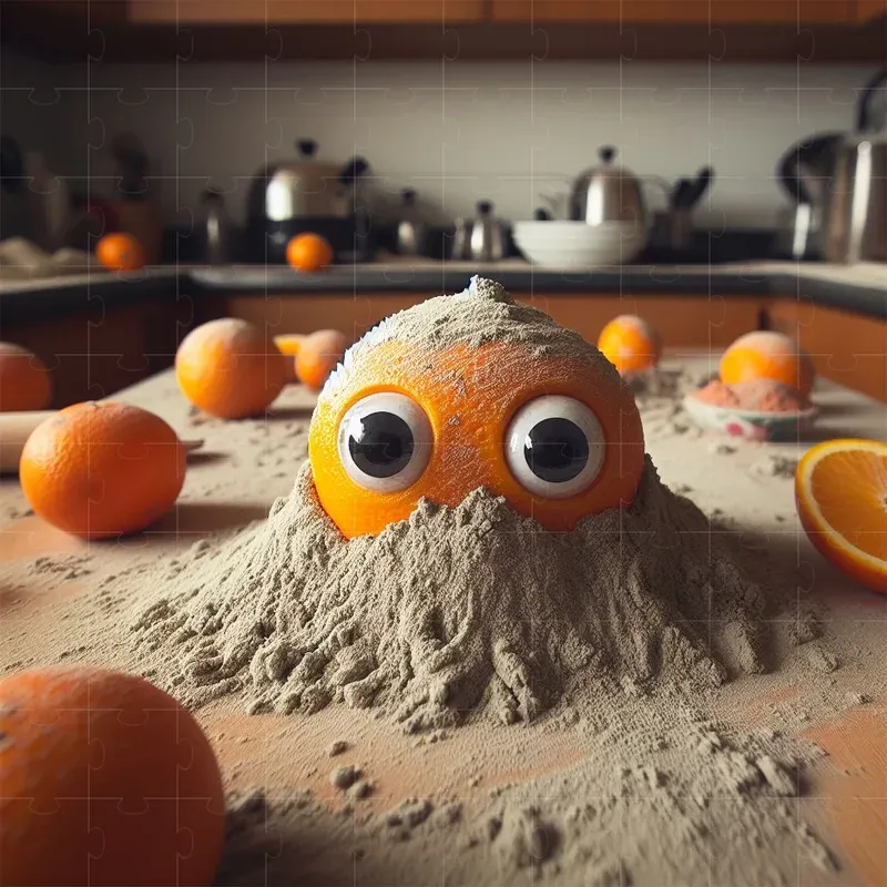 Surreal Kitchen Encounters DALL·E Prompt | PromptBase