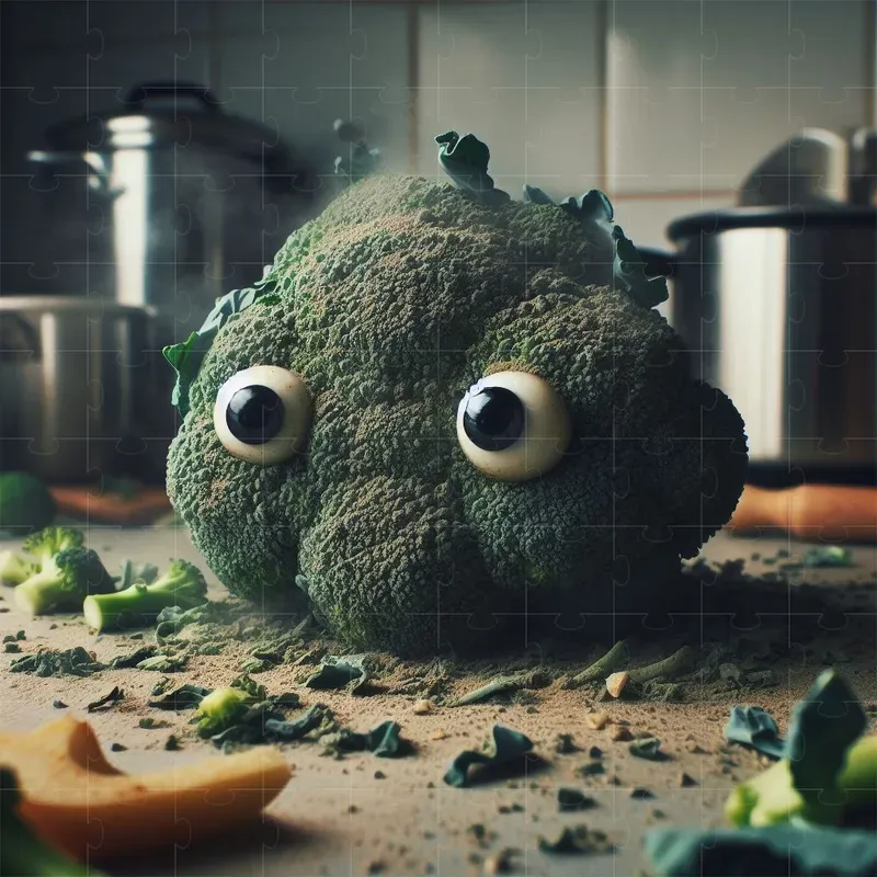 Surreal Kitchen Encounters DALL·E Prompt | PromptBase