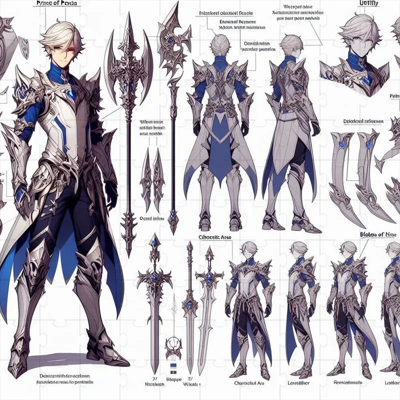 3D Character Blueprints DALL·E Prompt | PromptBase