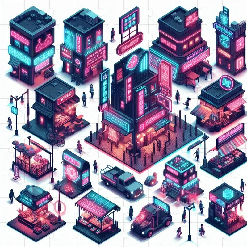 Isometric Game Asset Packs DALL·E Prompt | PromptBase