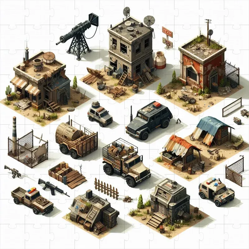 Isometric Game Asset Packs DALL·E Prompt | PromptBase