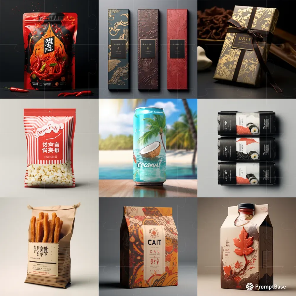 Food Packaging Design Concepts Midjourney Prompt | PromptBase