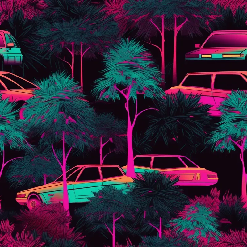 Synthwave Seamless Patterns Midjourney Prompt | PromptBase