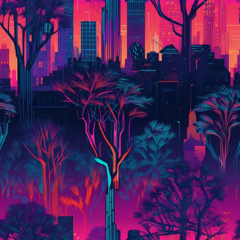 Synthwave Seamless Patterns Midjourney Prompt | PromptBase