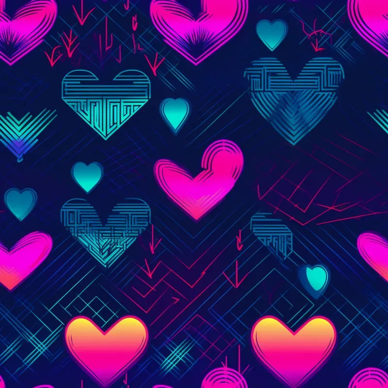 Synthwave Seamless Patterns Midjourney Prompt | PromptBase