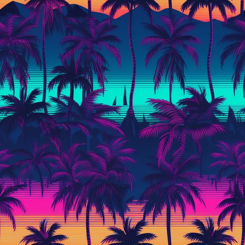 Synthwave Seamless Patterns Midjourney Prompt | PromptBase