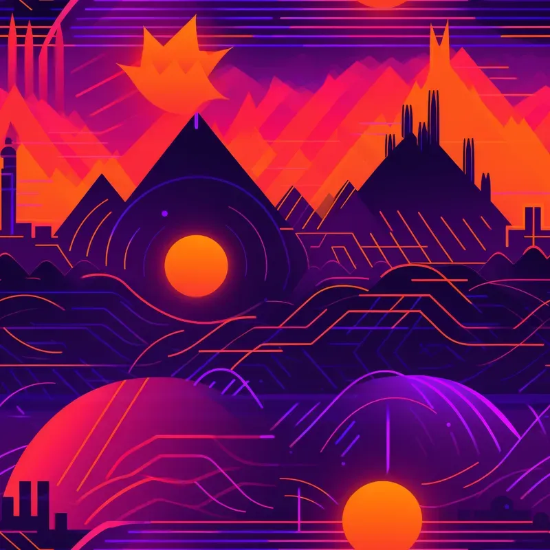 Synthwave Seamless Patterns Midjourney Prompt | PromptBase