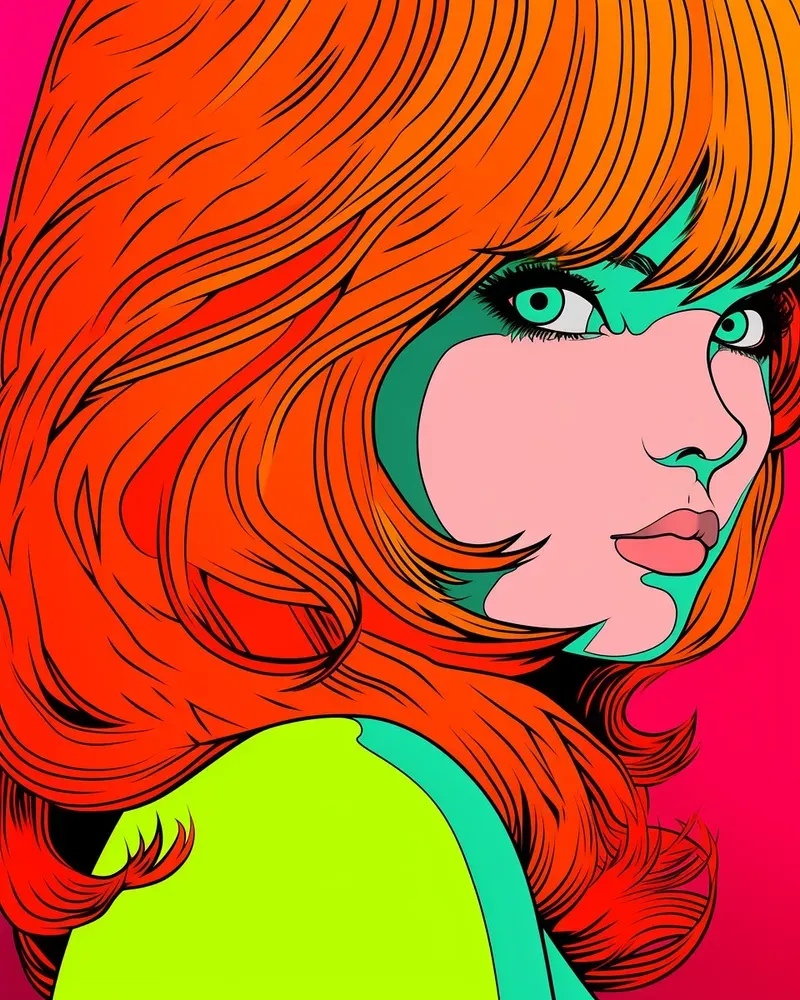 Anime Characters In Pop Art Style Midjourney Prompt | PromptBase